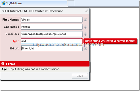 Explore .NET with Vikram Pendse: Silverlight 3 : DataForm control features – Part 3